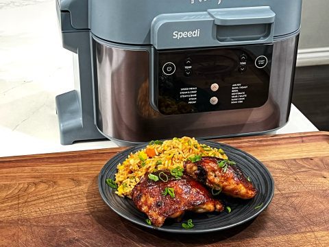 Ninja Speedi Teriyaki Chicken and Fried Rice - Cooking with CJ
